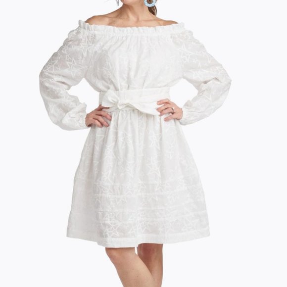 Buru | Dresses | Buru Clothing On Off The Shoulder Mini Dress In White ...